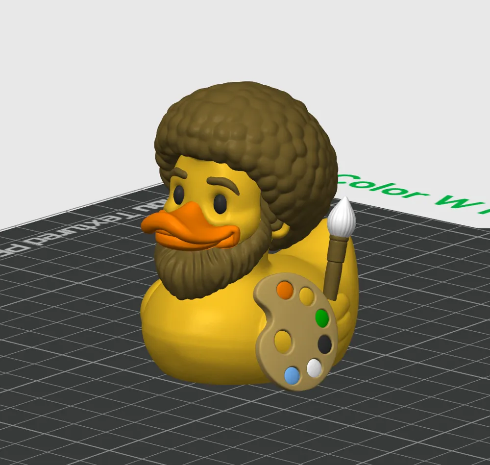 Bob Ross Duck - Free 3D Print Model - MakerWorld
