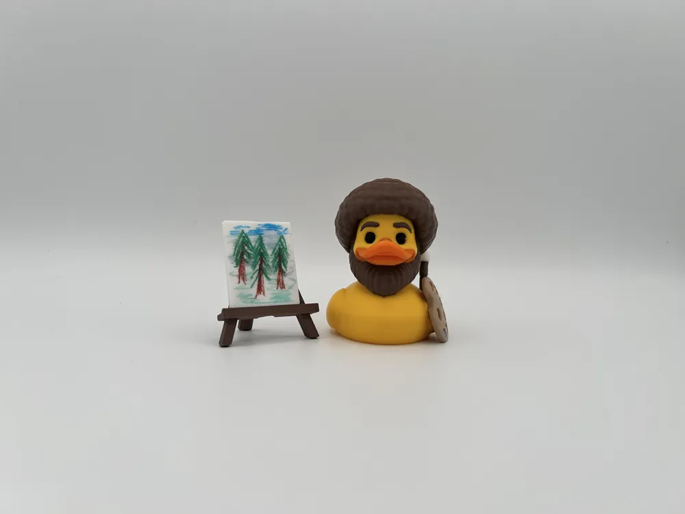 Bob Ross Duck - Free 3D Print Model - MakerWorld