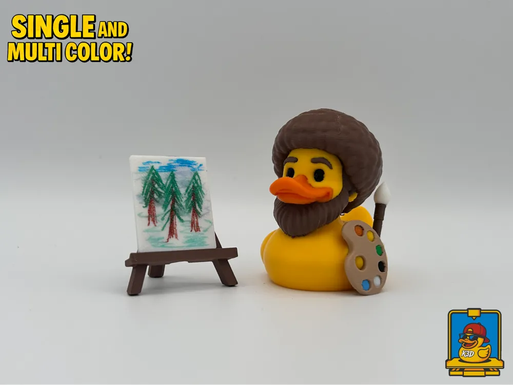 Bob Ross Duck - Free 3D Print Model - MakerWorld
