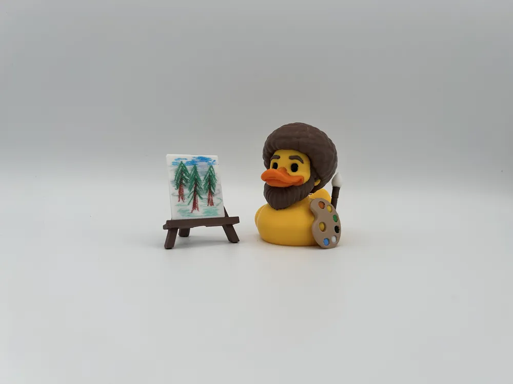 Bob Ross Duck - Free 3D Print Model - MakerWorld