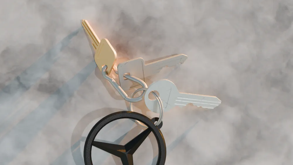 Mercedes keychain by martinMaker - MakerWorld