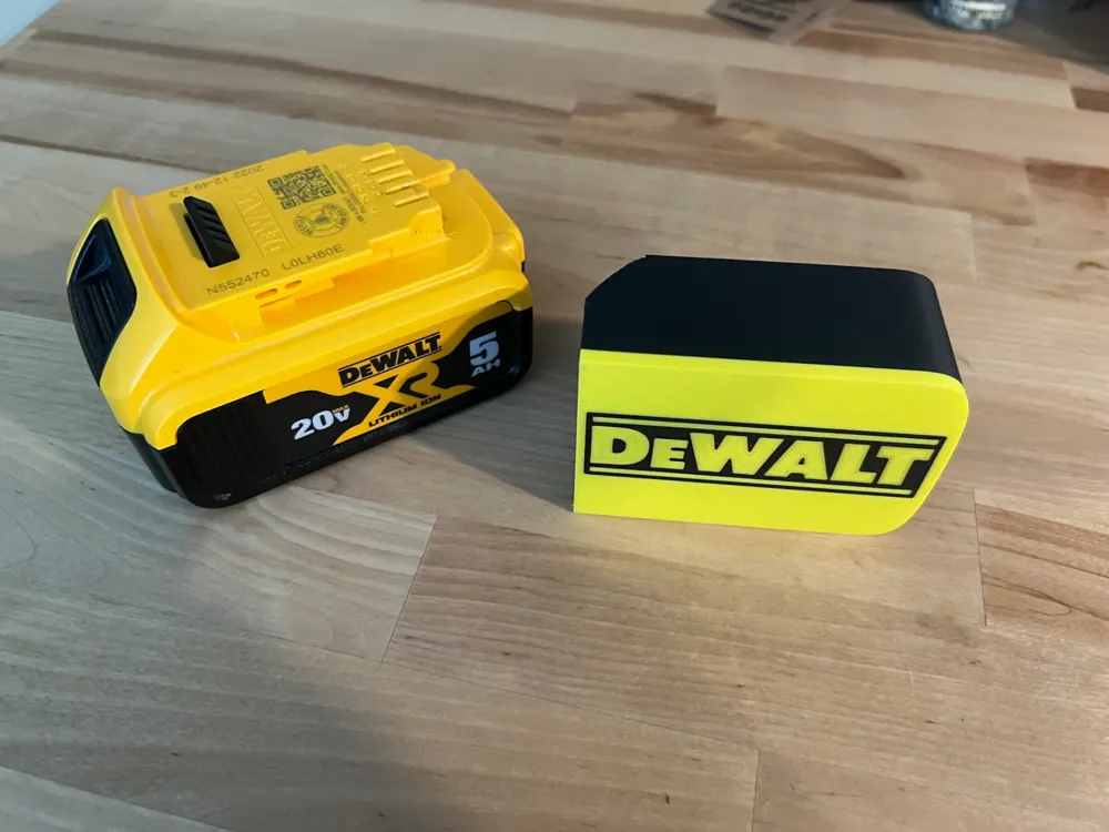 DeWalt USB Phone Charger / Battery Adapter - Free 3D Print Model ...