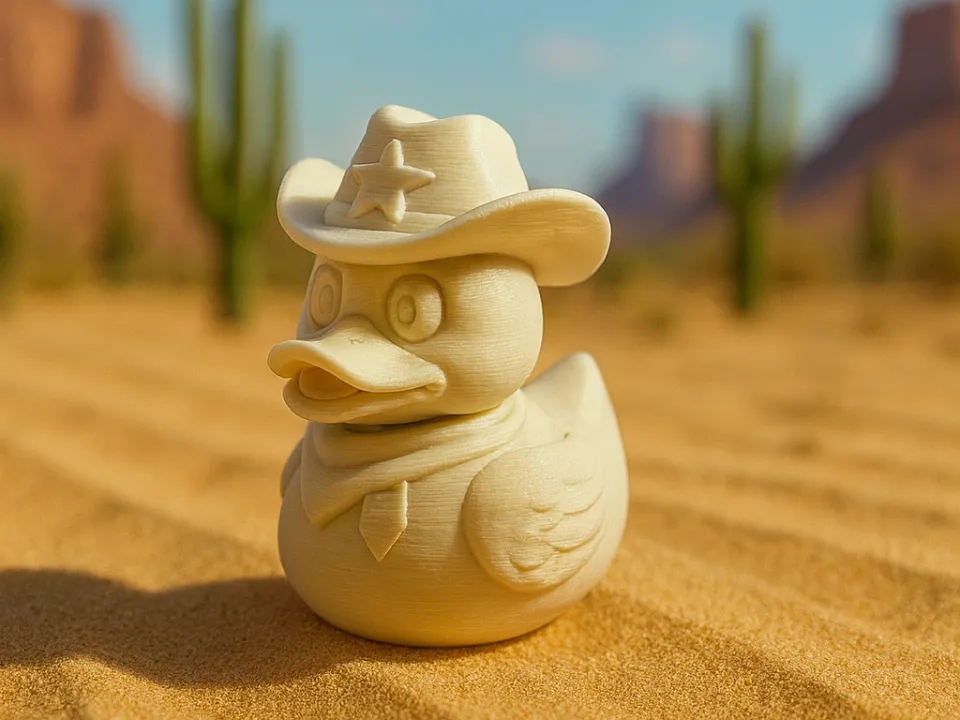Wild West Sheriff Duck - Free 3D Print Model - MakerWorld