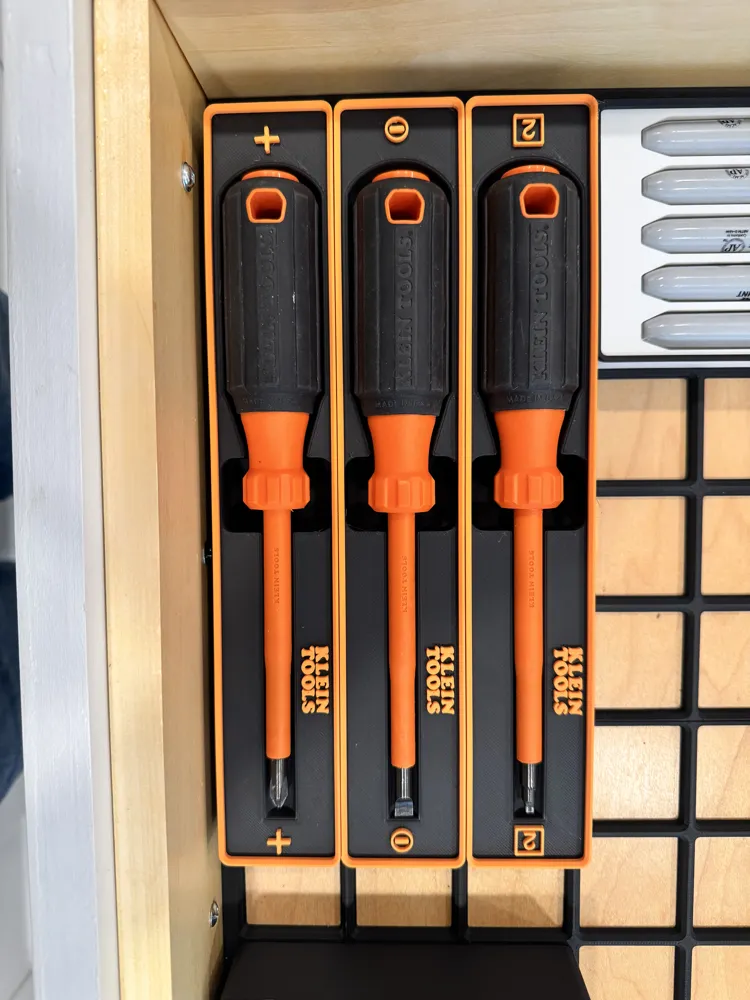 Gridfinity Klein Insulated Screwdriver Holders - Free 3D Print Model ...