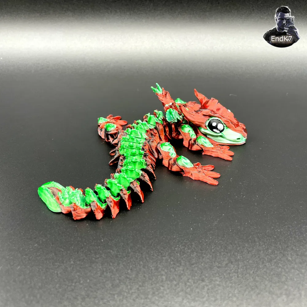 Glorious Baby Dragon - Articulated Print in Place by EndK7Designs ...