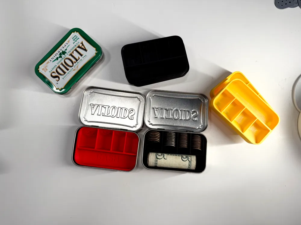 Altoids Tin Can Coin insert - Free 3D Print Model - MakerWorld