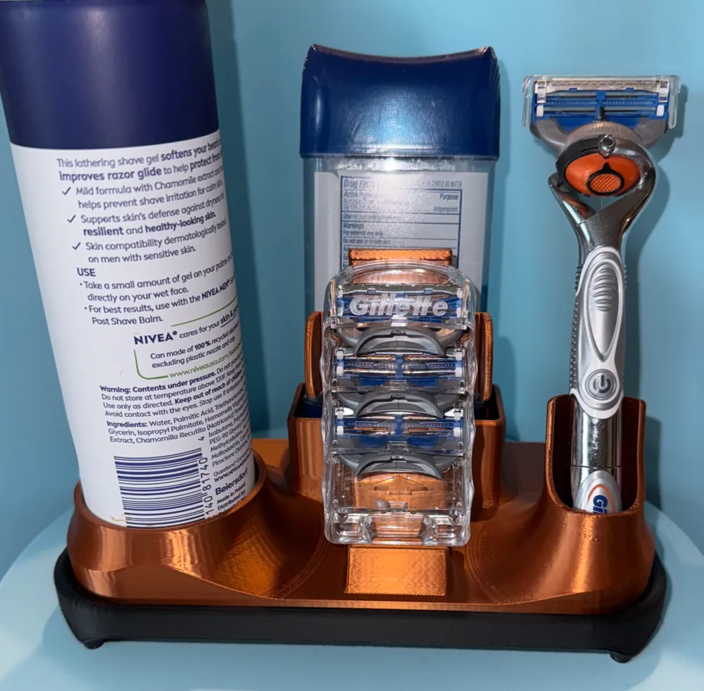 Shaving Organizer with Stand by The3DDudes - MakerWorld