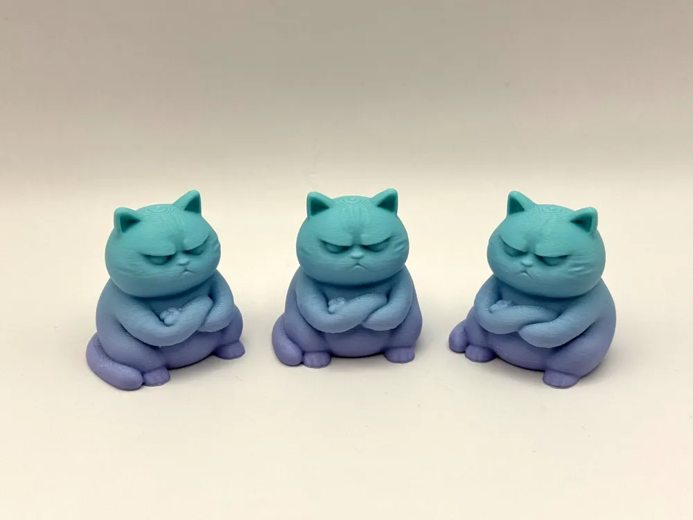 Grumpy Zen Cat by Stigern MakerWorld: Download Free 3D Models