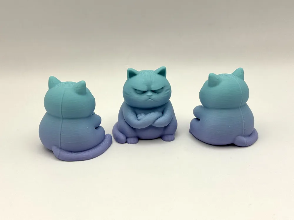 Grumpy Zen Cat by Stigern MakerWorld: Download Free 3D Models
