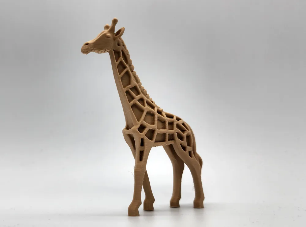 Wood-Carved Giraffe Sculpture by Triple G Workshop MakerWorld: Download ...