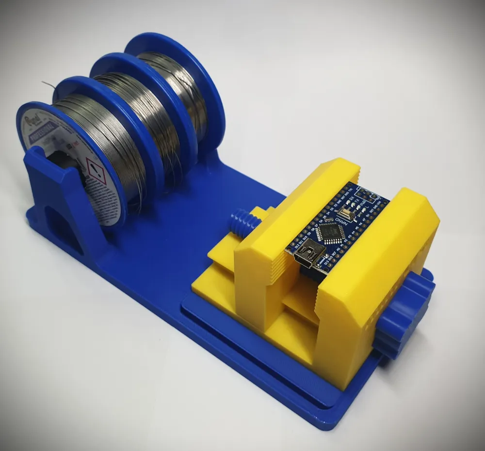 Simple Mini VISE modular w. my Solder Wire Stand. by Pioterzero ...