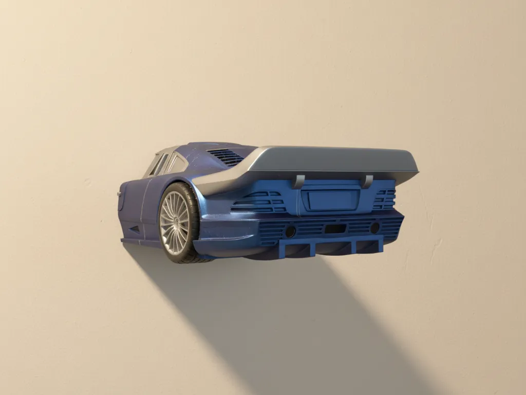 Mercedes Benz CLK GTR Wall Art - Rear View - Free 3D Print Model ...