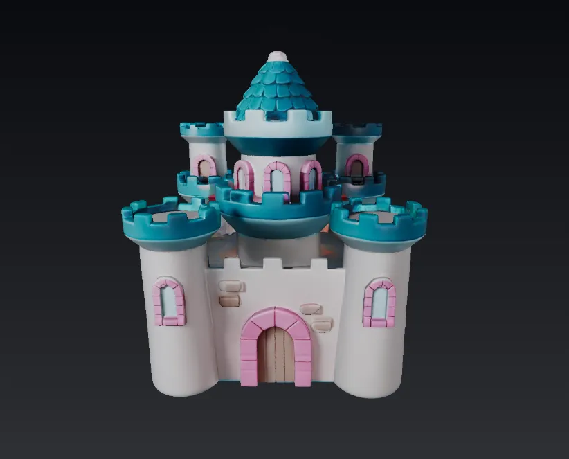 Princess Castle - Free 3D Print Model - MakerWorld