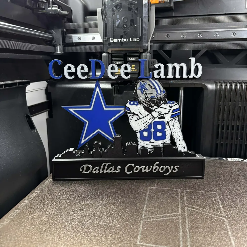 NFL - Dallas Cowboys CeeDee Lamb display! - Free 3D Print Model ...