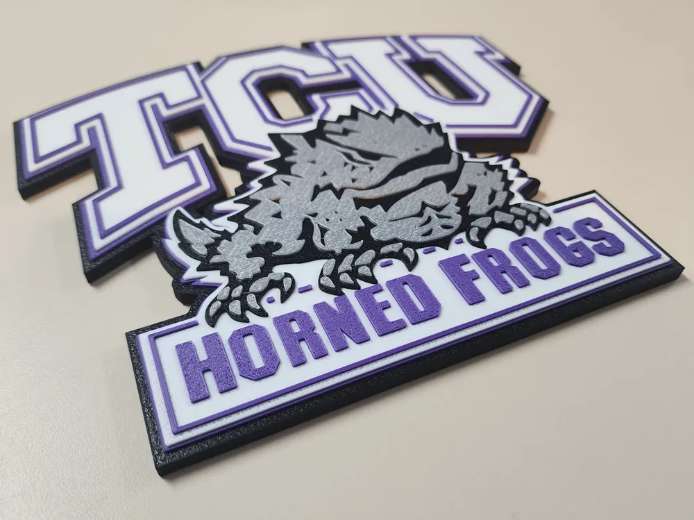 TCU Horned Frogs Logo Wall Display by briankstan MakerWorld: Download ...