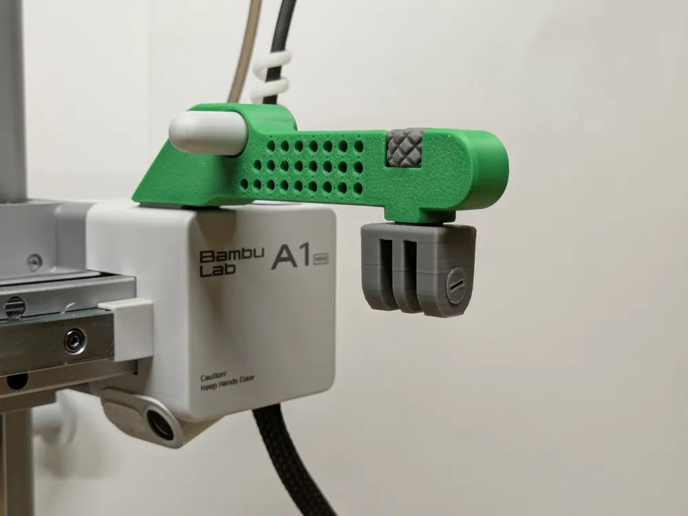 A1 and A1 Mini Compatible Mount/ GoPro/ Tilt Plate - Free 3D Print ...