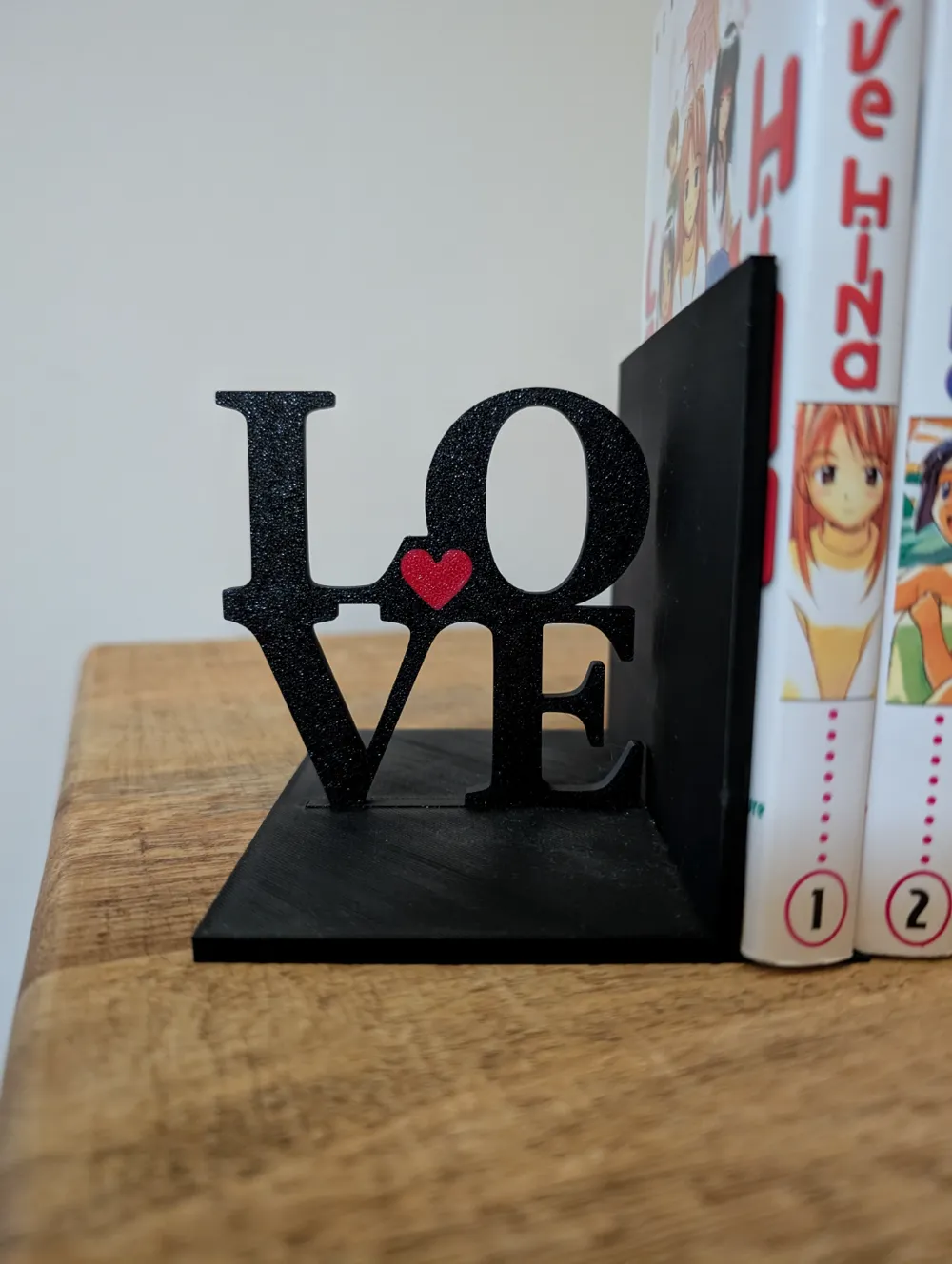Valentines Couple and LOVE sign modular bookends by kavaliero - MakerWorld