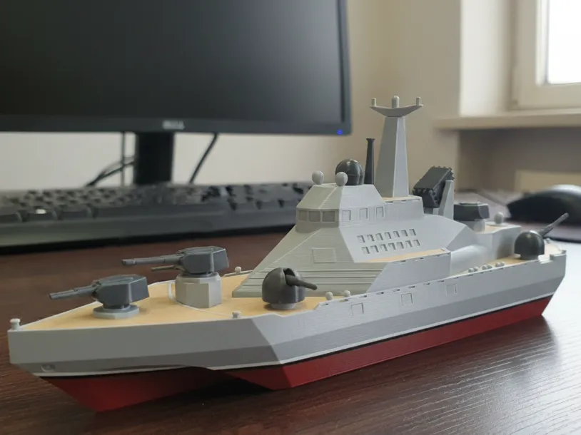 Dominator-Class Catamaran Destroyer by Mekatrobot MakerWorld: Download ...