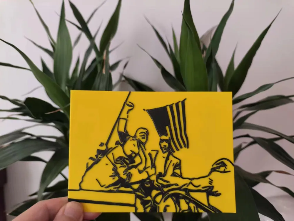 Trump fight line drawing! Trump fighting line drawing! by 山东达文西 ...