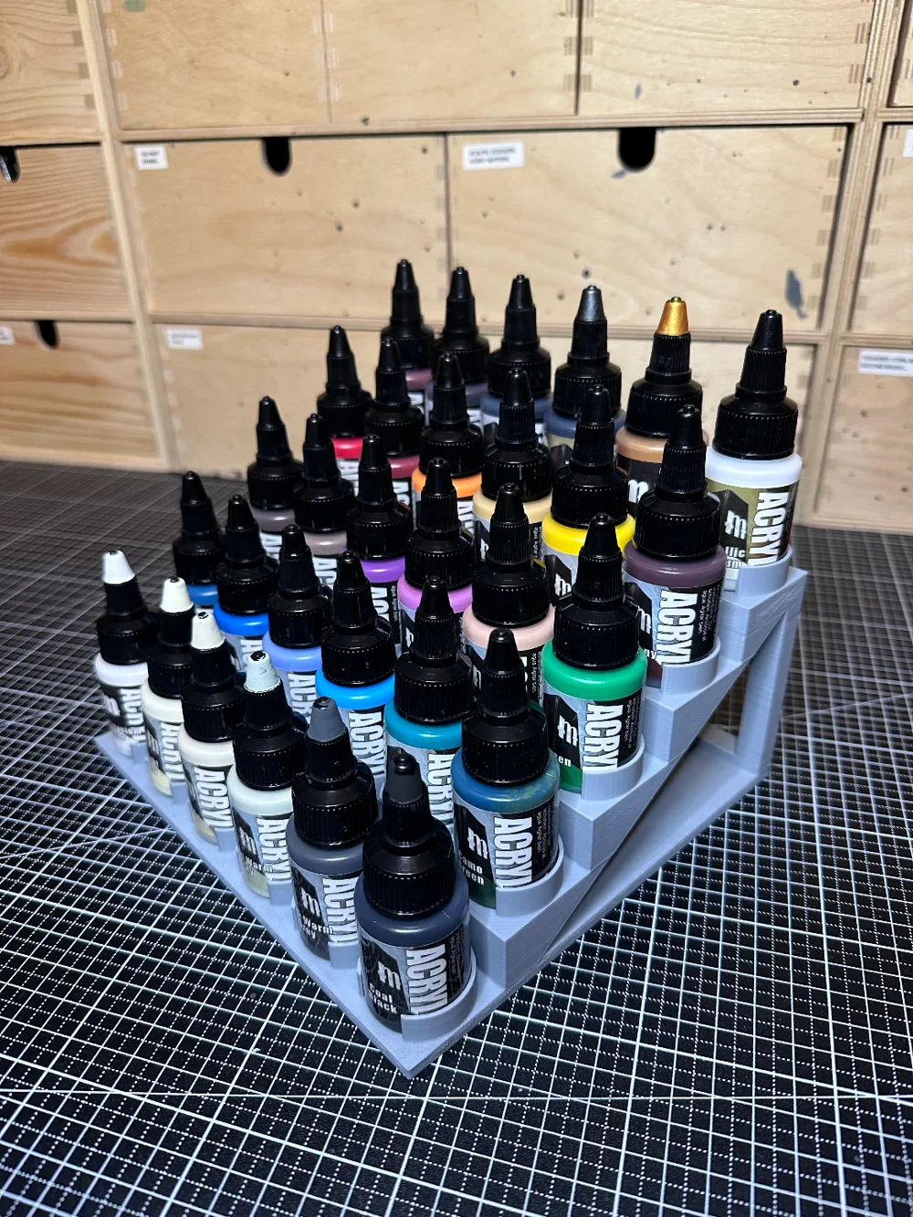 Pro Acryl Paint Rack (Fits IKEA MOPPE) by kristjan.pucko MakerWorld ...