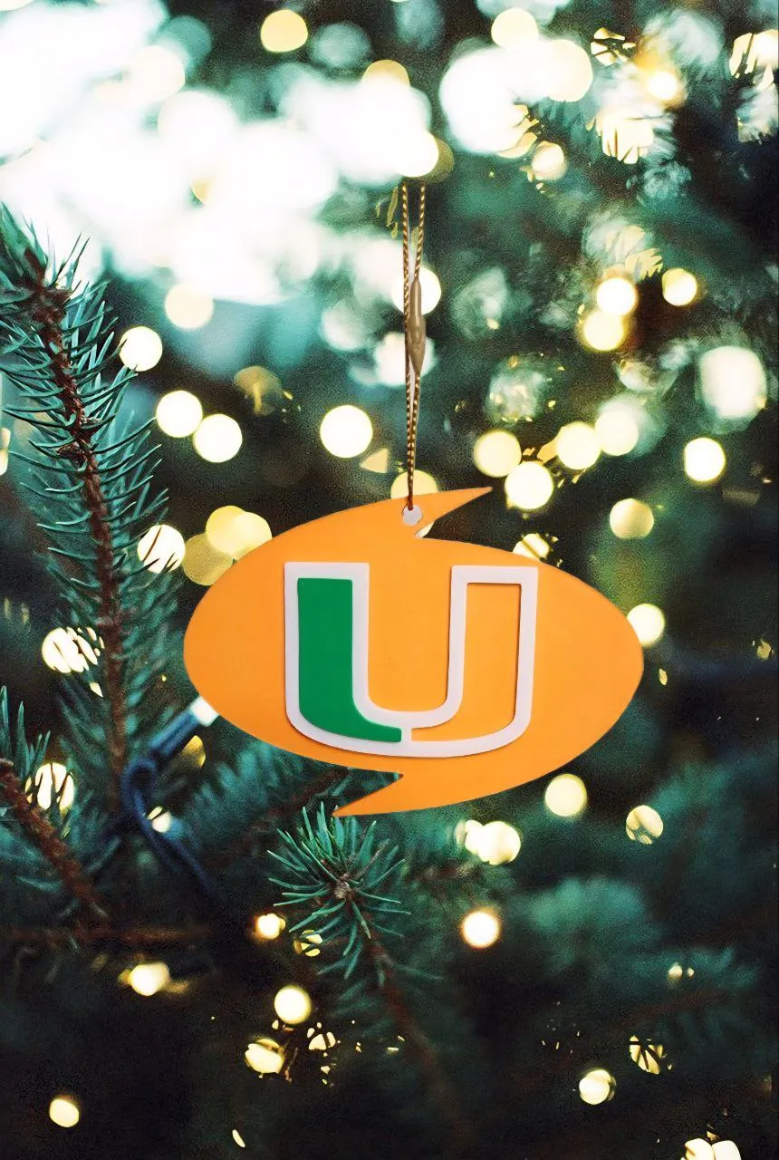 Miami Hurricanes Christmas Ornament by RS MakerWorld: Download Free 3D Models