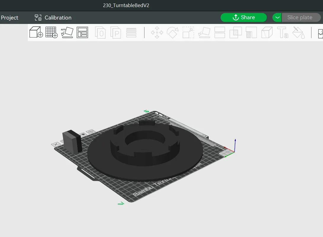 230mm Turntable Scanner Bed with Dots for Miraco - Free 3D Print Model ...