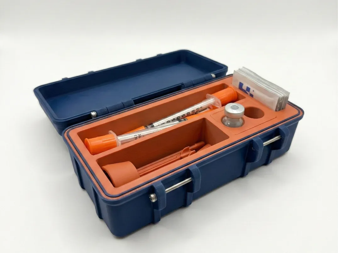 Peptide \ HRT \ TRT Injector Combo Travel Case - Free 3D Print Model ...