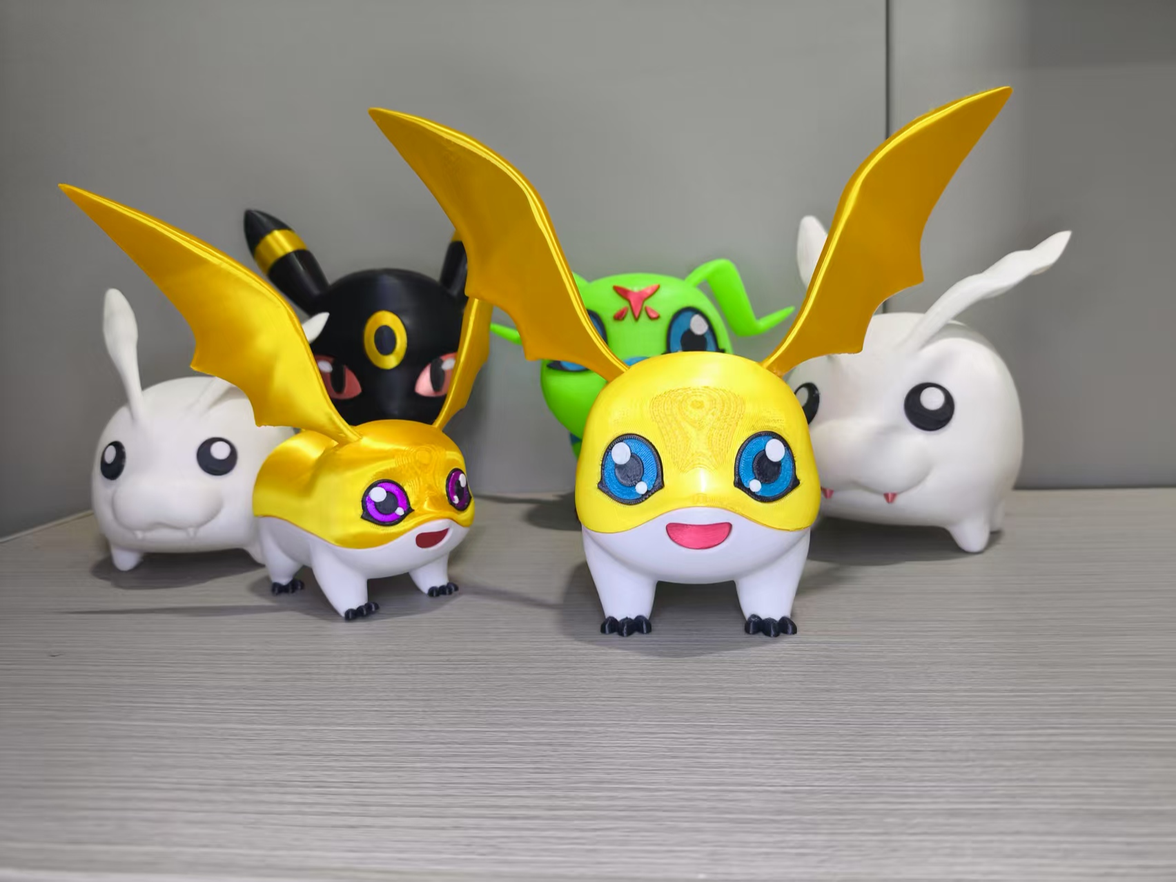 Digimon Patamon Single-Color Print and Assembly Version (No multi-color ...