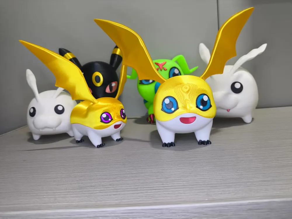 Digimon Patamon Single-Color Print and Assembly Version (No multi-color ...