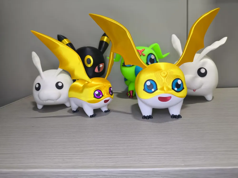 Digimon Patamon Single-Color Print and Assembly Version (No multi-color ...