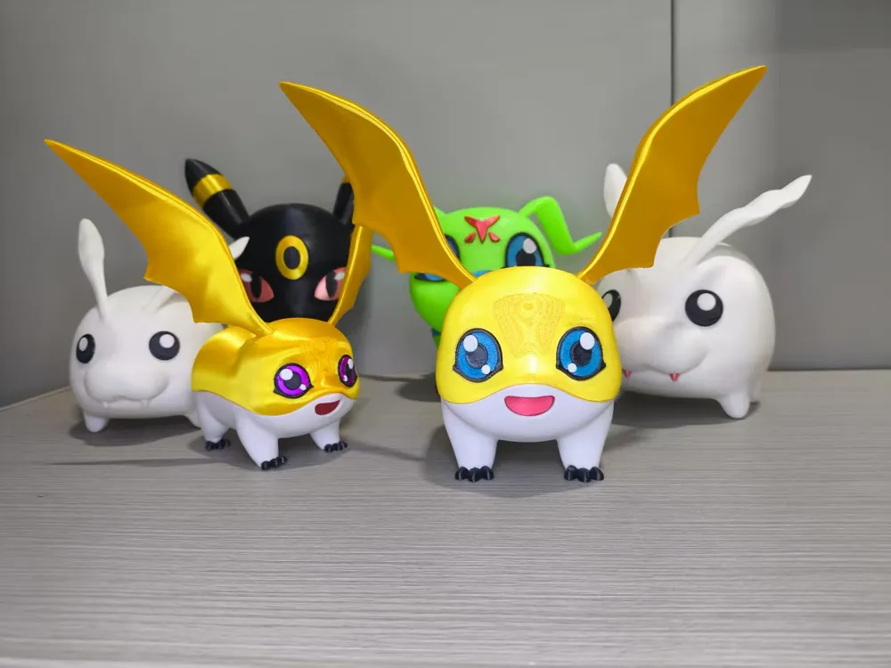 Digimon Patamon Single-Color Print and Assembly Version (No multi-color ...