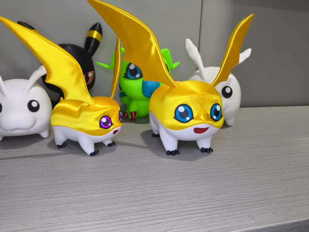 Digimon Patamon Single-Color Print and Assembly Version (No multi-color ...