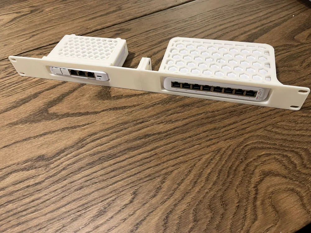 Unifi USW-Lite-8 PoE 19-inch Modular Rack Mount by Mauker MakerWorld ...
