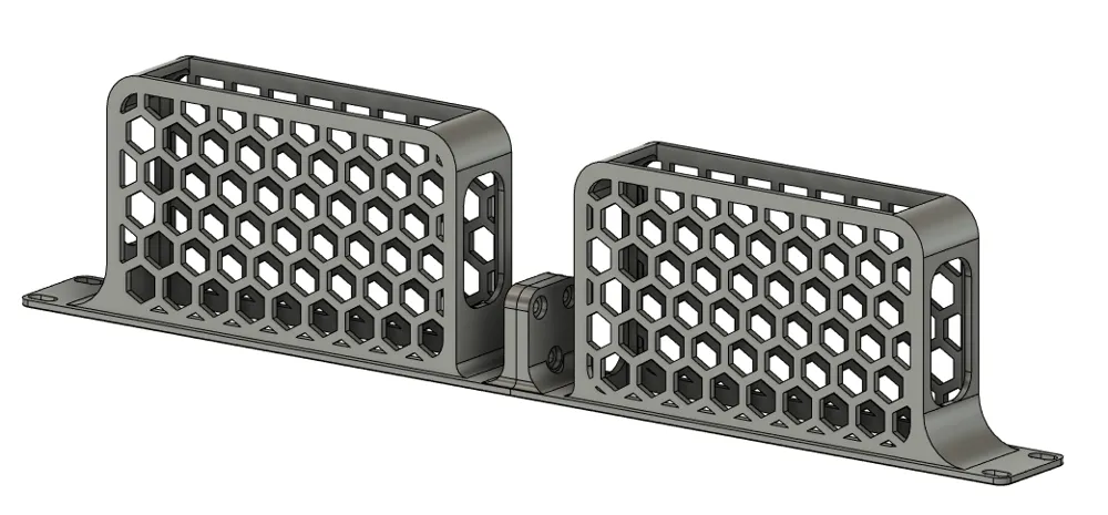 Unifi USW-Lite-8 PoE 19-inch Modular Rack Mount by Mauker MakerWorld ...