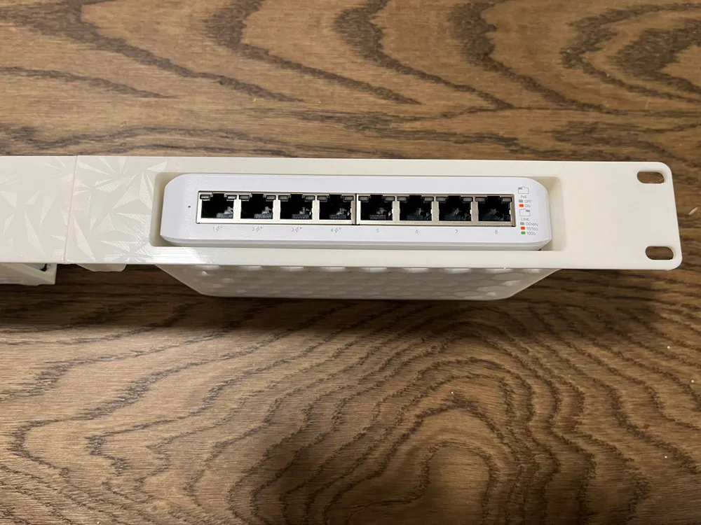 Unifi USW-Lite-8 PoE 19-inch Modular Rack Mount by Mauker MakerWorld ...