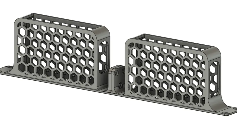 Unifi USW-Lite-8 PoE 19-inch Modular Rack Mount by Mauker MakerWorld ...