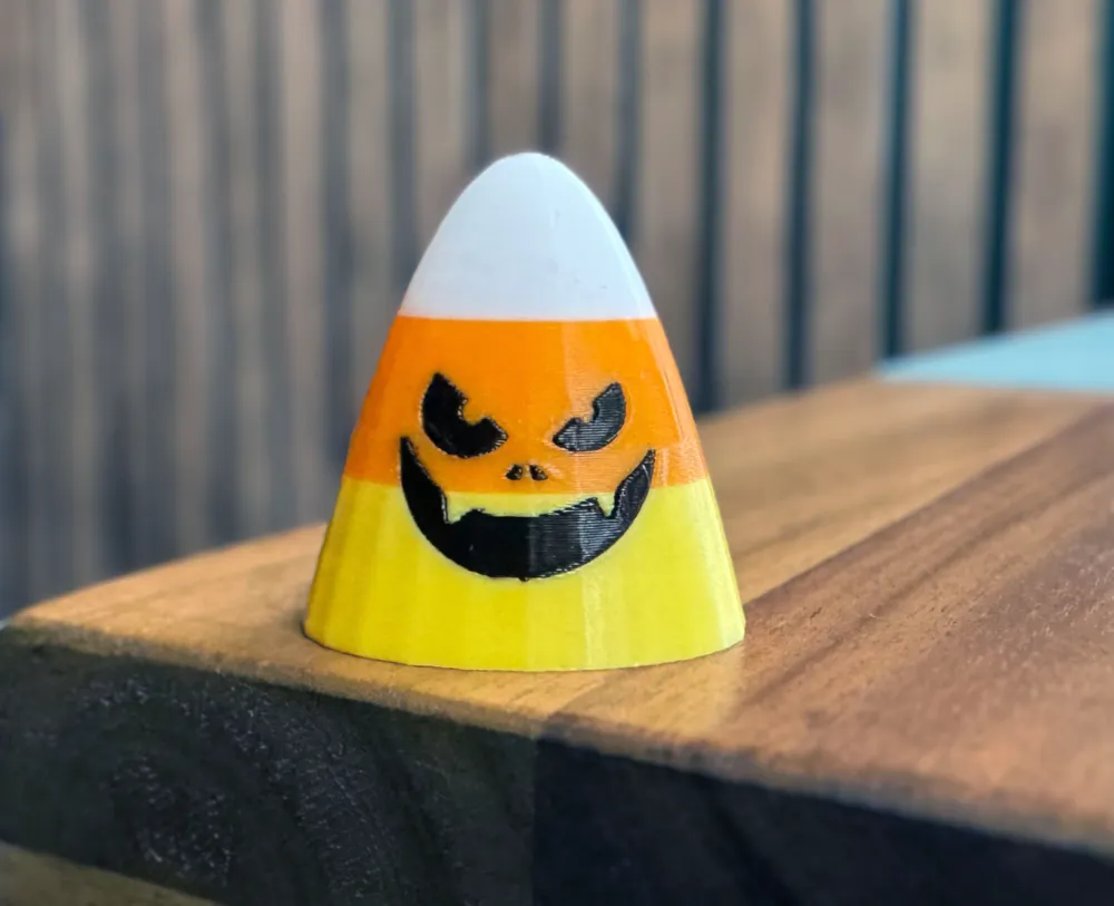 Jack-o-Lantern Candy Corn Tea Lights by heyitscasie - MakerWorld