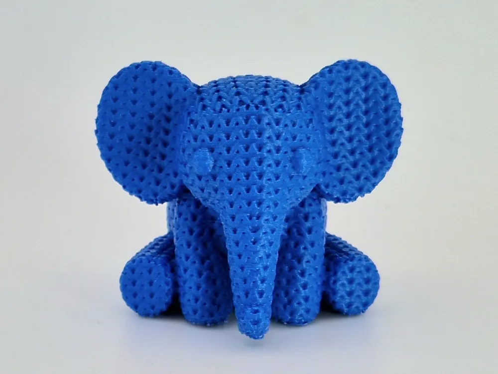 Knitted Elephant - Free 3D Print Model - MakerWorld
