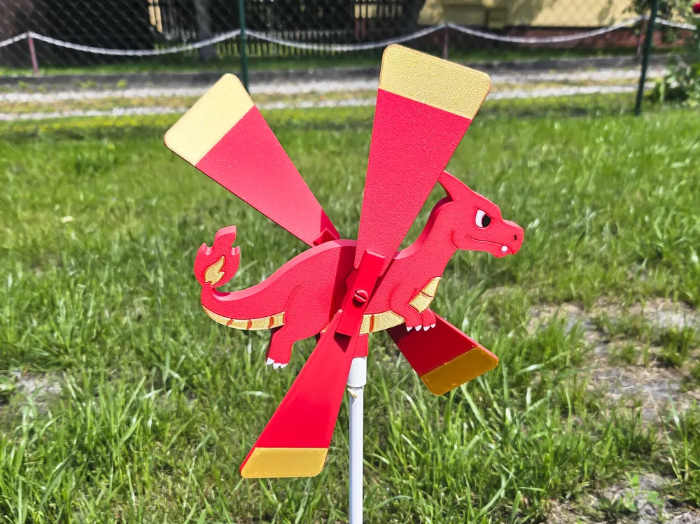 Pokemon Charizard Wind Spinner Two Mounting System - Free 3D Print ...