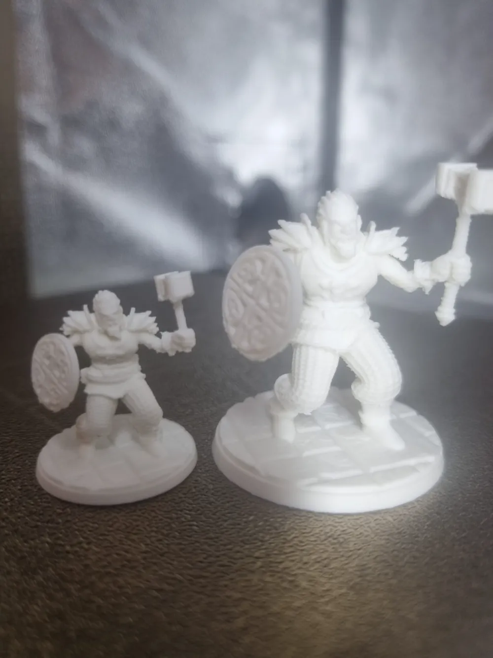 Miniature Dwarf Warrior DnD / Roleplay / Tabletop by Petur Printur ...