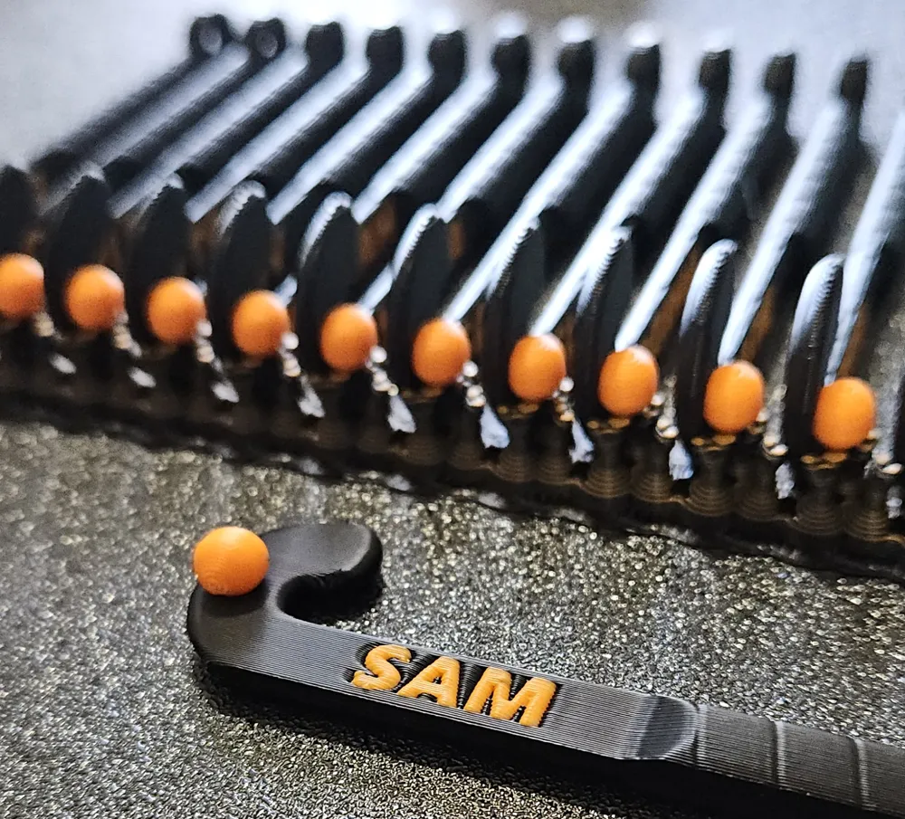 Field Hockey Stick Keychain w/ ball & better font - Free 3D Print Model ...