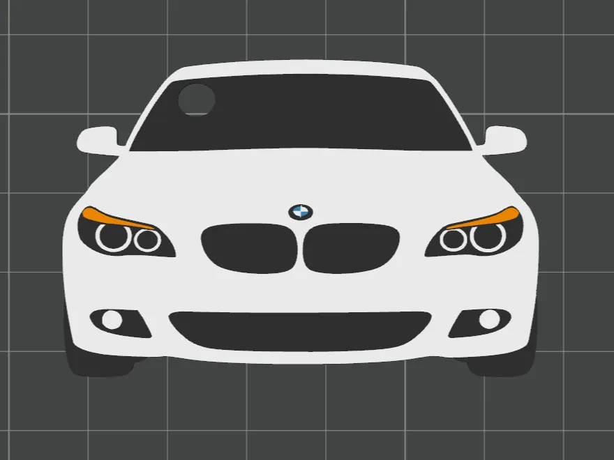 Car Keychain - BMW Series 5 (gen. E60/E61) by Henio3D MakerWorld: Download Free 3D Models