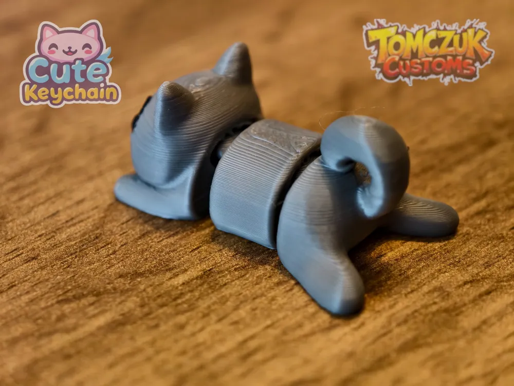 Cute Cat Keychain ( Looong version Too) by TomczukCustoms MakerWorld ...