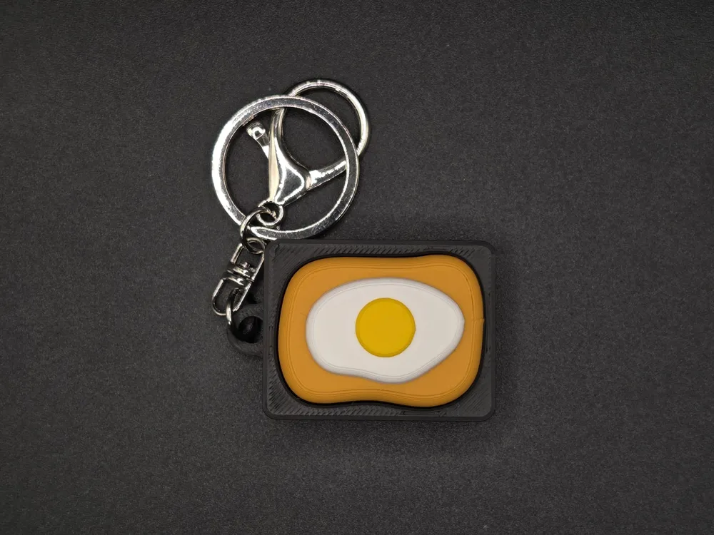 Egg Bread Clicker Keycap Keyboard Keyring - Free 3D Print Model ...