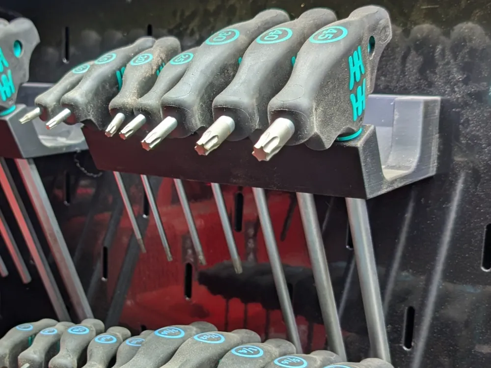 Wera T-Handle Rack (Pegboard, Toolbox Hutches) - Free 3D Print Model ...