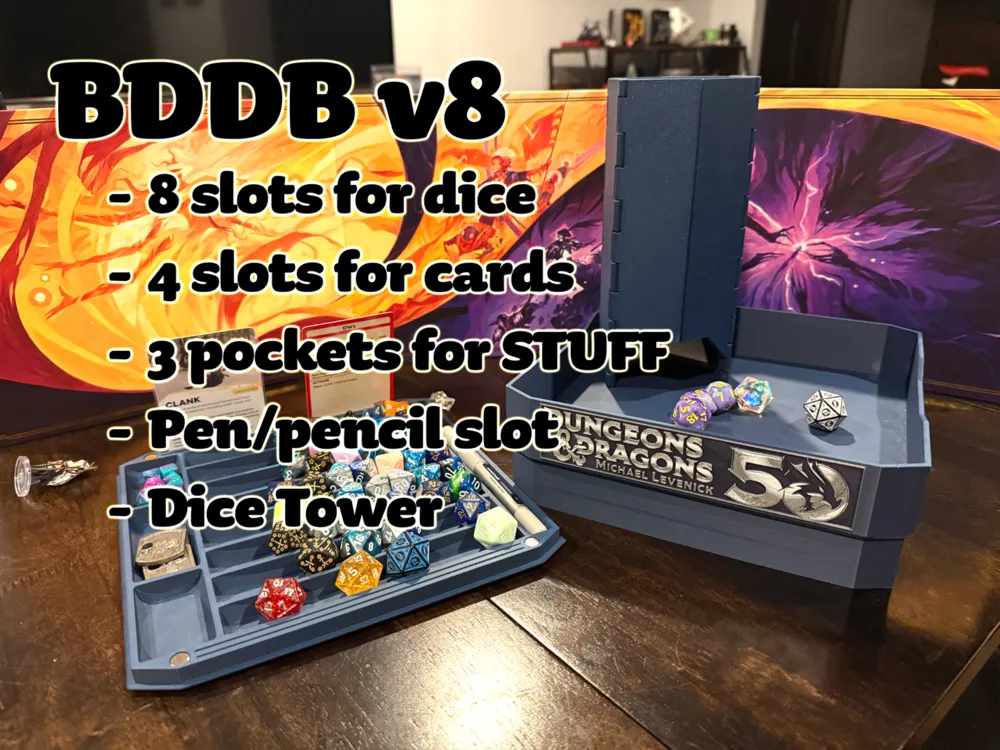 BDDB (Best Darn Dice Box) v8 by mlev MakerWorld: Download Free 3D Models