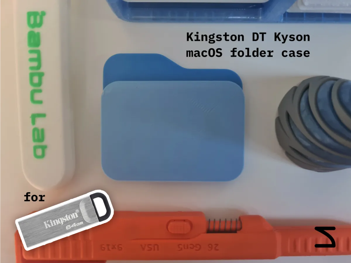 macOS folder case for Kingston DataTraveler Kyson - Free 3D Print Model ...