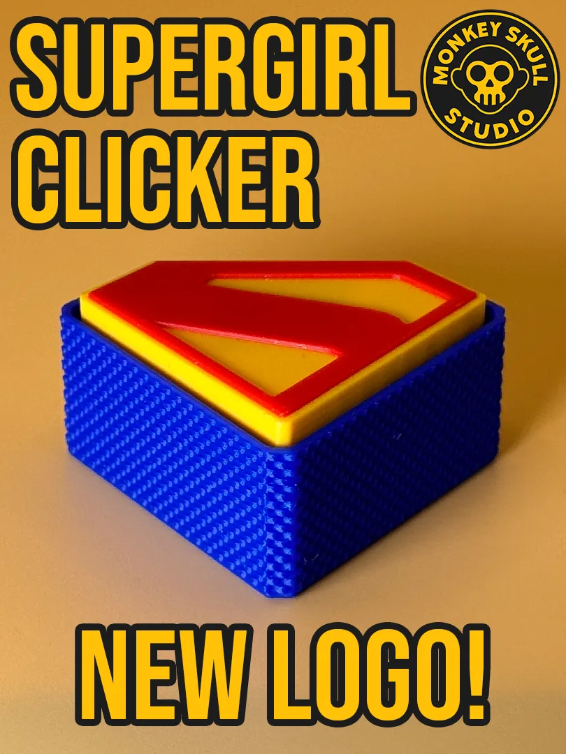 Superman / Supergirl Movie-Logo MX Clicker Set - Free 3D Print Model ...