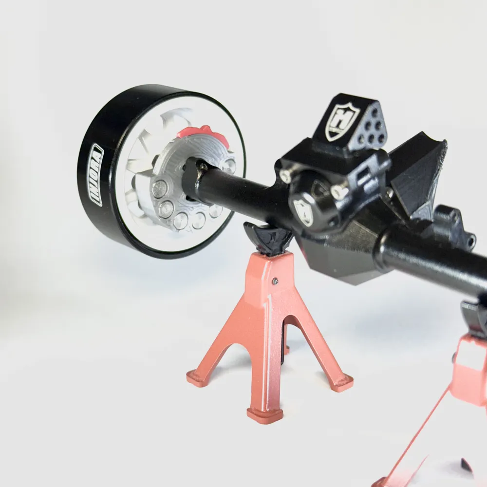 SCX24 MEUS rear axle weight hangers (1.3" wheels) - Free 3D Print Model ...