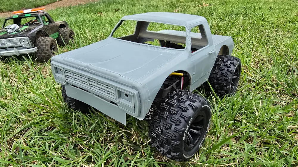 Dodge Ram Late 80s Custom 1/16 scale RC truck body - Free 3D Print ...